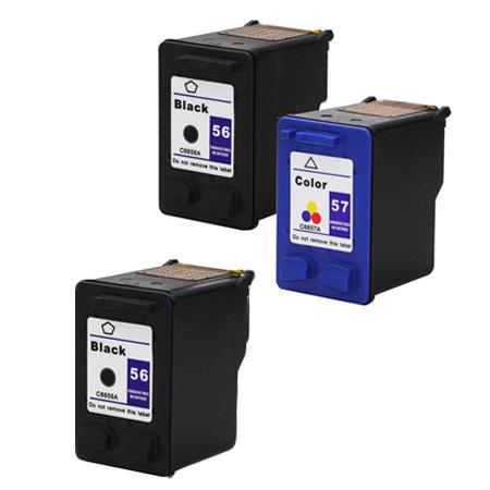 Compatible Multipack HP 56/57 Full Set + 1 EXTRA Black Ink Cartridges ...